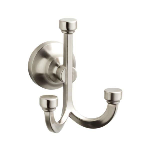 Delta Alux Satin Nickel Double Robe Hook – eBuilderDirect