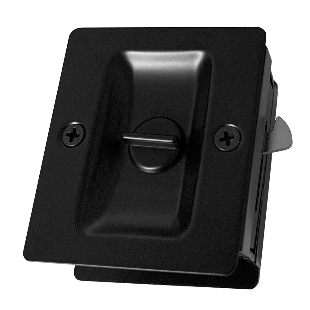 Black Finish Privacy Pocket Door Pull – eBuilderDirect