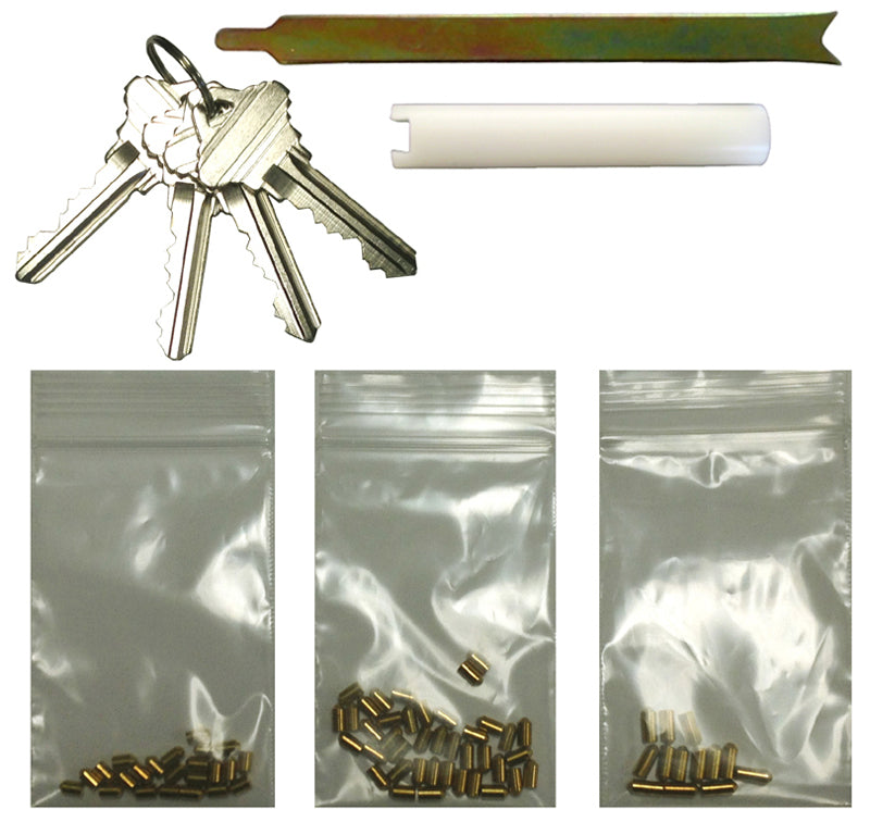 Schlage Rekey Kits 4 Keys 8 Locks 6 Pins - eBuilderDirect.com